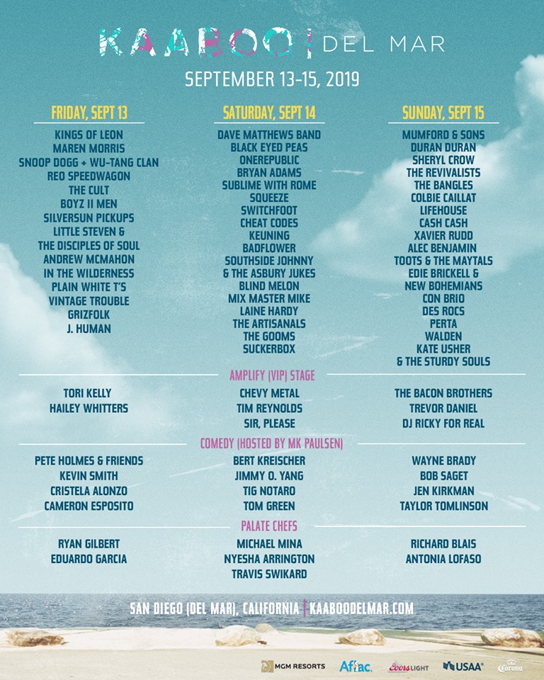 kaaboo lineup • MUSICFESTNEWS