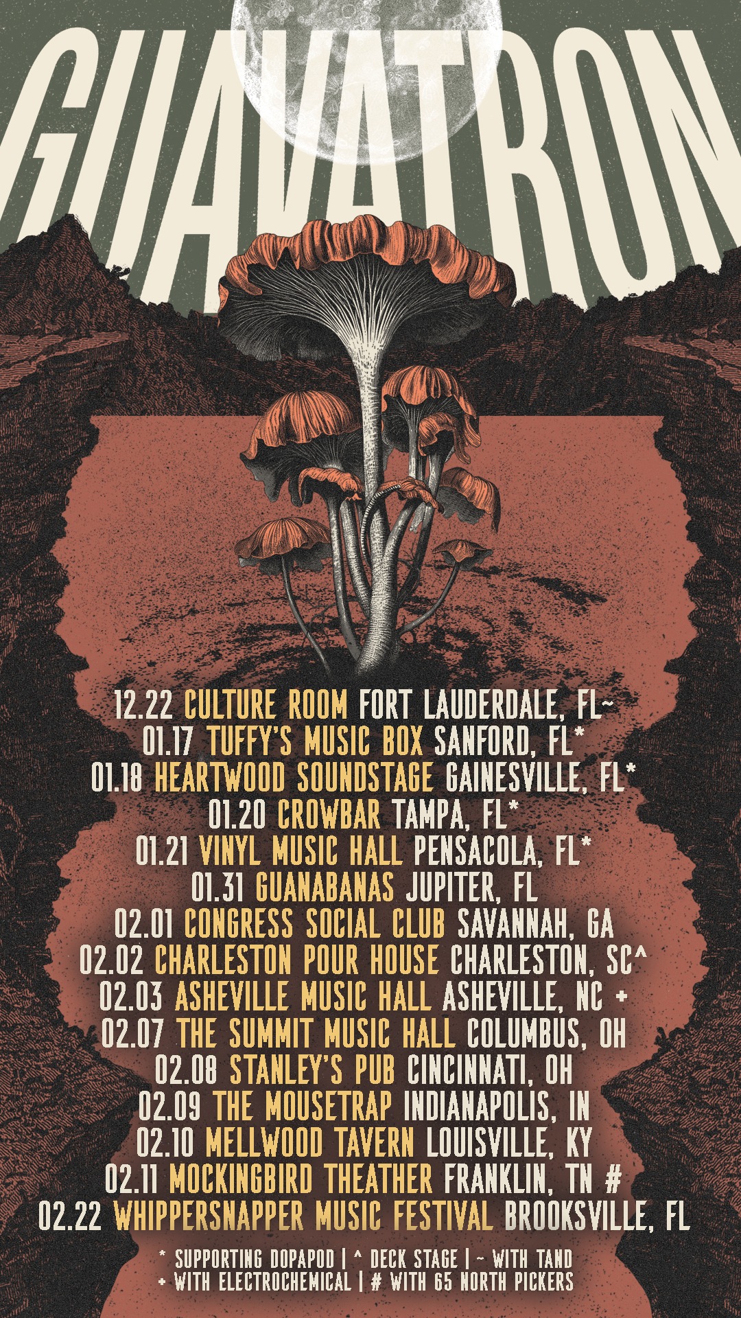 Guavatron Winter Tour • MUSICFESTNEWS