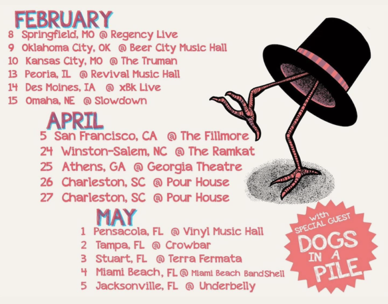 Dogs in a Pile: MASSIVE Winter & Spring Tours • MUSICFESTNEWS