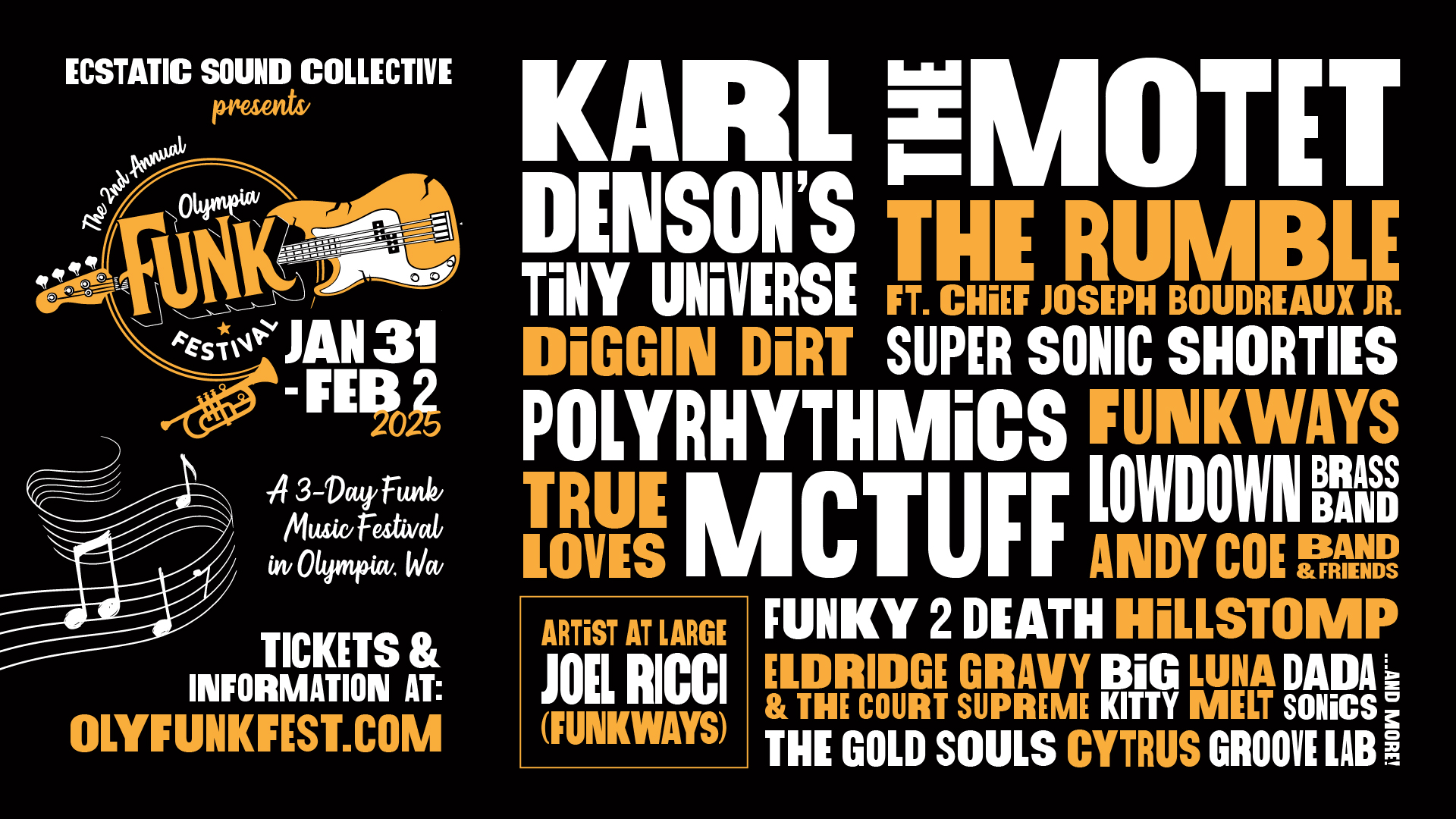 Olympia Funk Festival – Funk Off! Entertainment Schedule • MUSICFESTNEWS