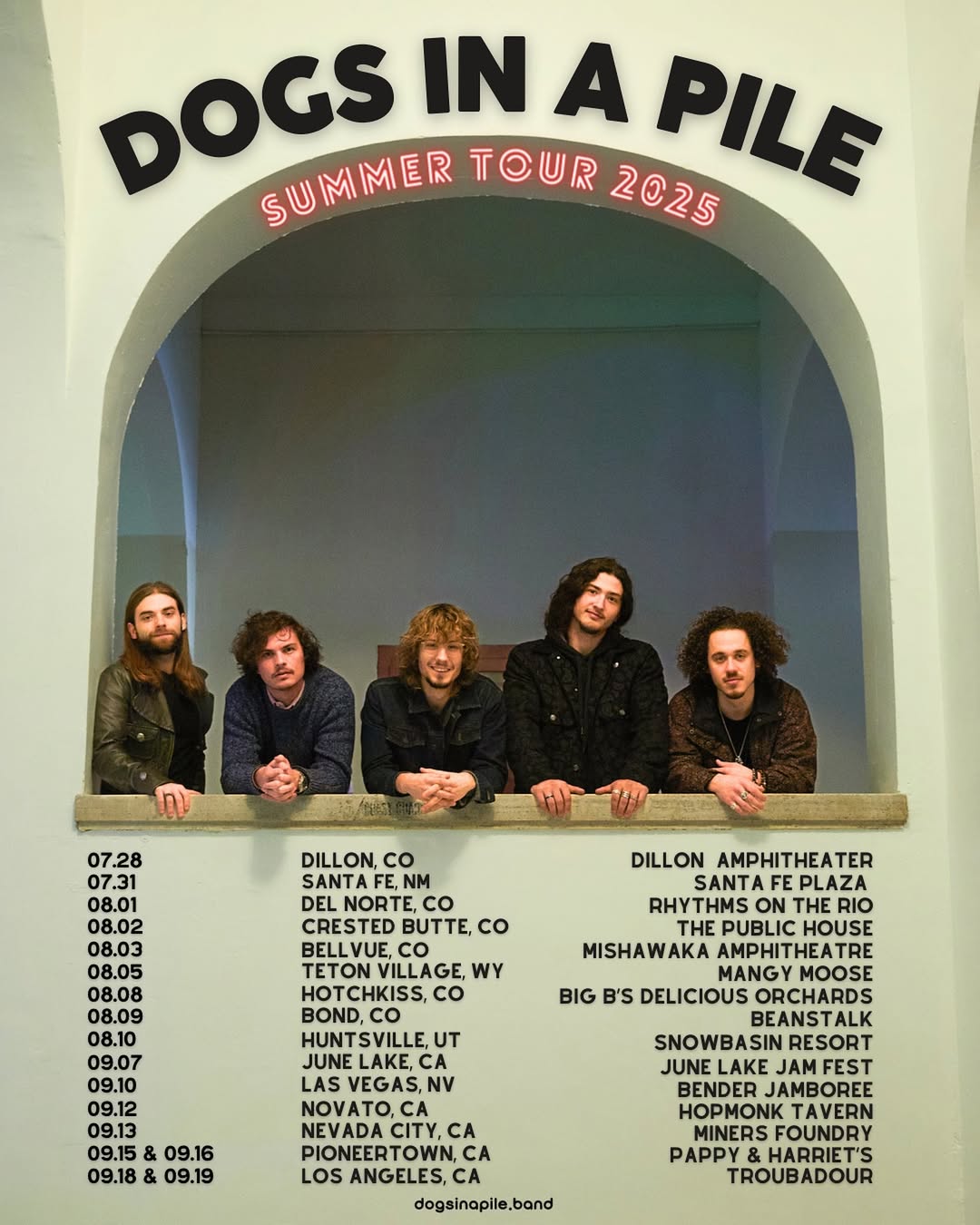 Dogs in a Pile Ready to Walk That Pile Across the U.S. • MUSICFESTNEWS